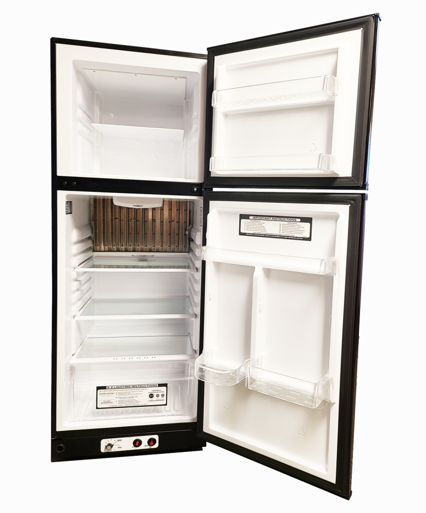 EZ Freeze 11 Cubic Foot Black Gas Refrigerator